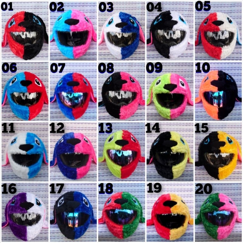 Elmo Stitch Helmet Cover Mix Colors | Shopee Malaysia