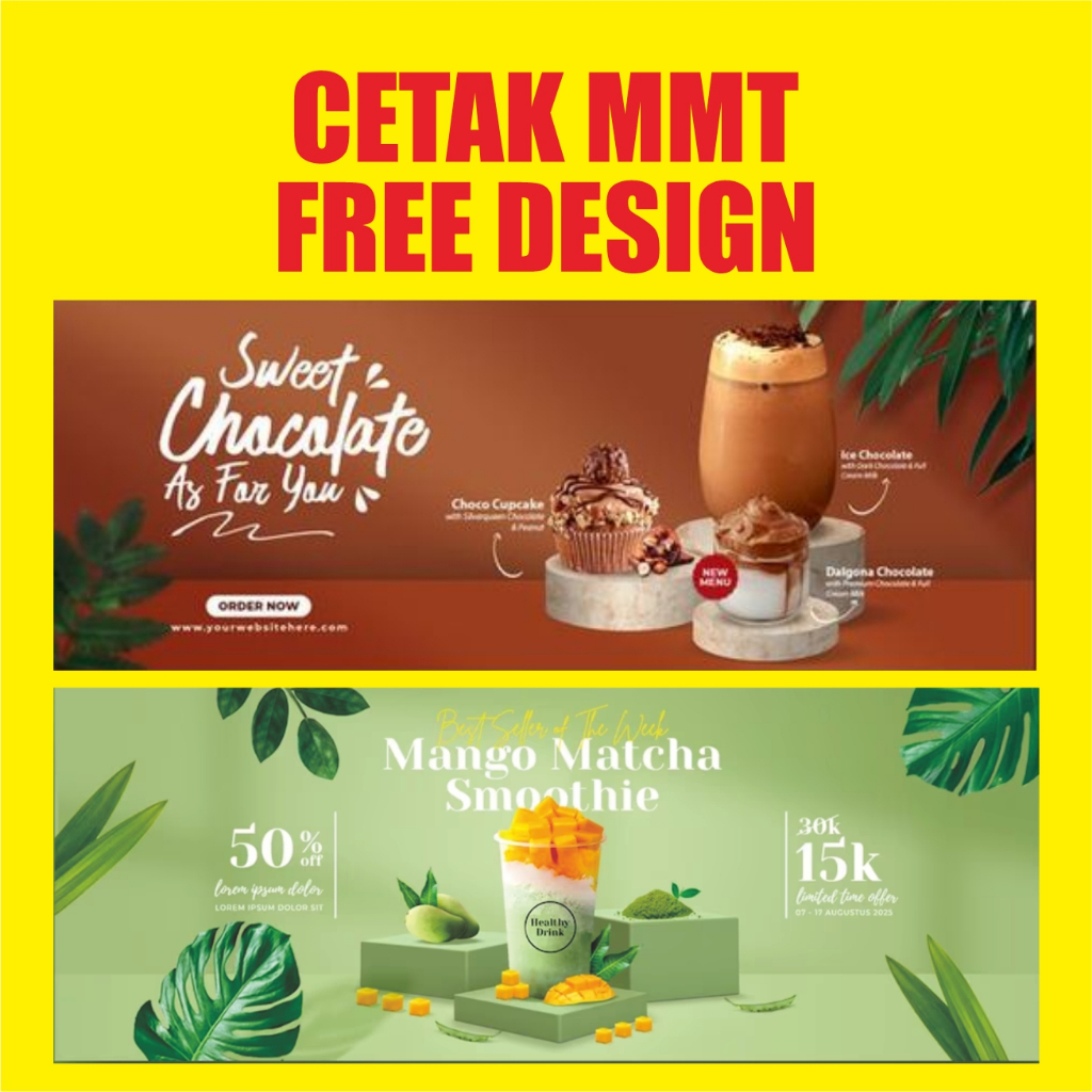 Print MMT / Banner / Billboards FREE DESIGN (1 ANNIVERSARY) | Shopee ...