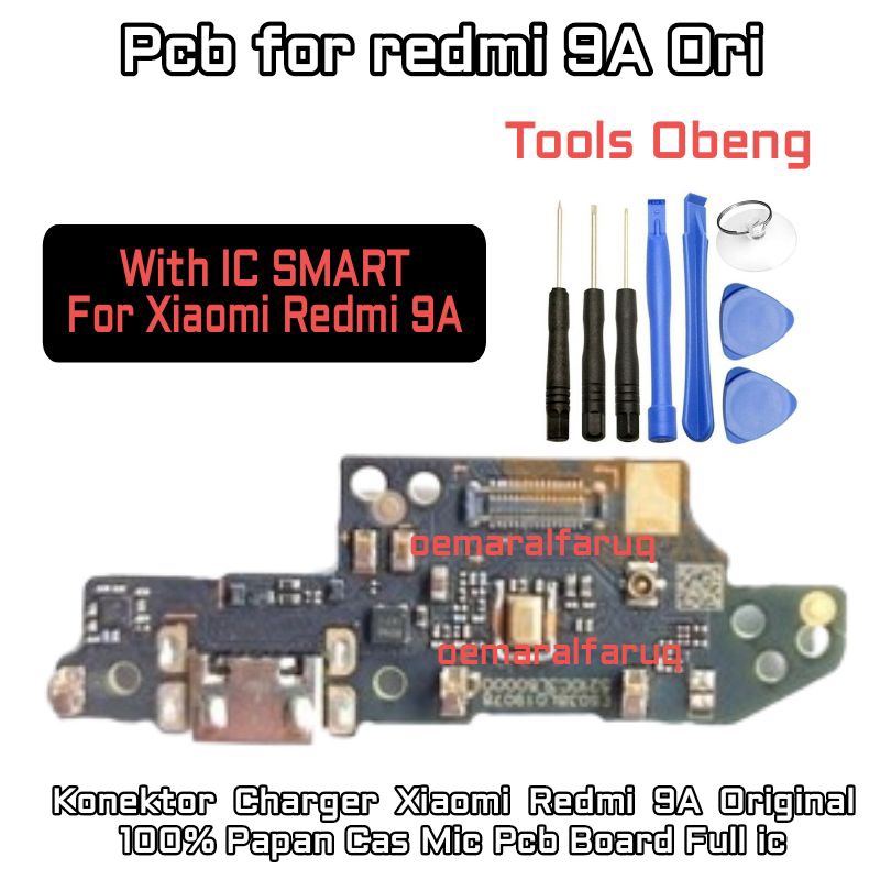 100% Original Xiaomi Redmi 9A Charger Connector Mic Pcb Board Full ic ...