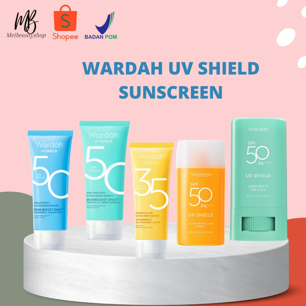 Wardah UV Shield Essential Sunscreen Gel SPF 30 PA |Spf 50 PA ++++ | Shopee Malaysia
