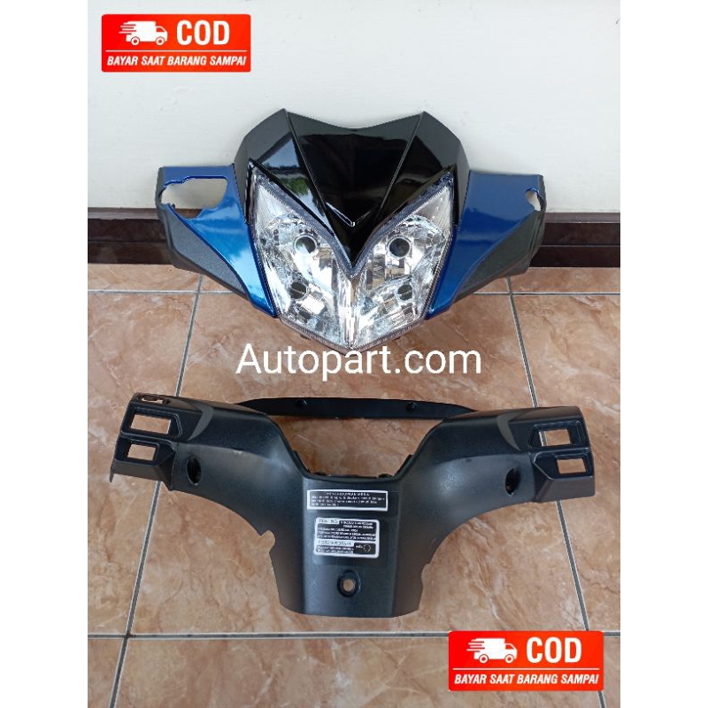 MERAH HITAM Honda Supra x 125 New Batman front and rear shell 2007 2008 ...