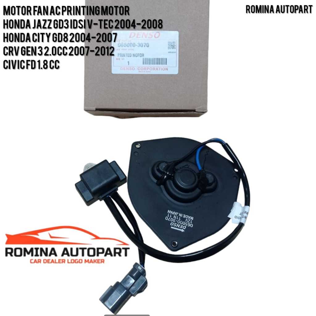 Honda CRV GEN3 2.0cc AC FAN MOTORCYCLE | Civic FD 1.8 CC 2007-2012 0RIGINAL 1PC | Shopee Malaysia