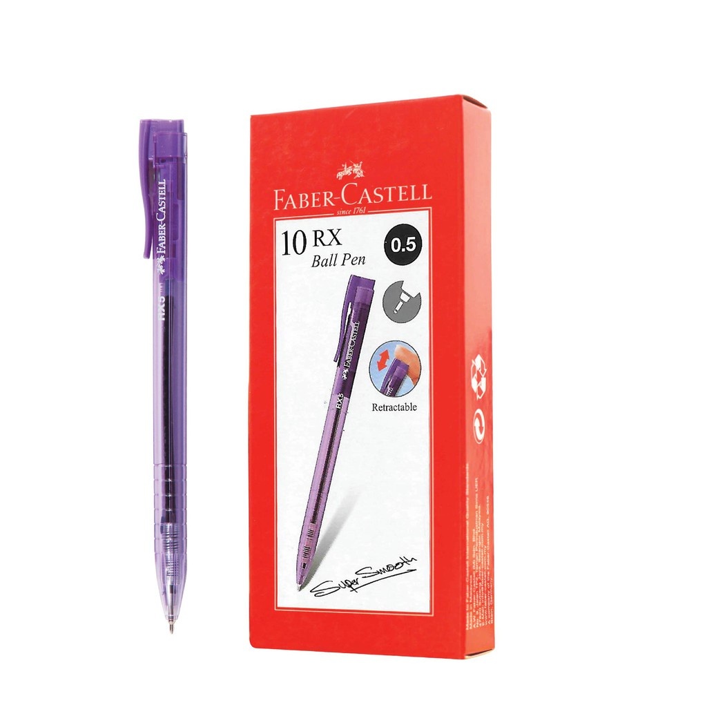 (Fill 10) FABER CASTELL RX BALL PEN 0.5 | Shopee Malaysia