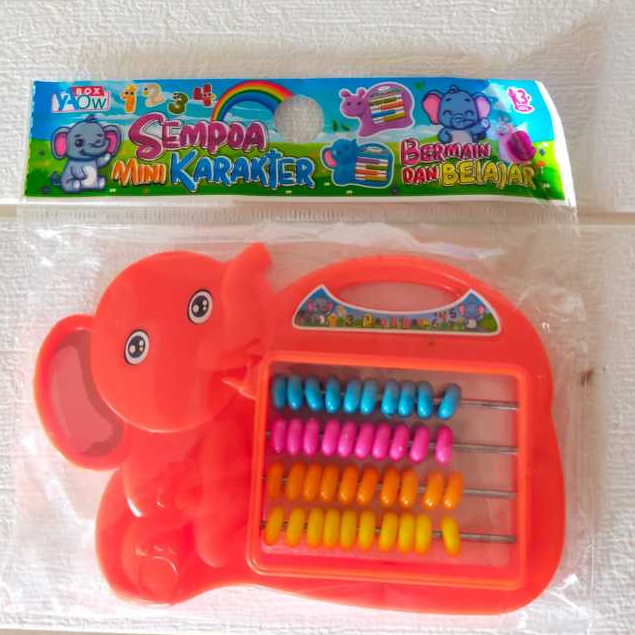 Small Abacus in the Shape of a Elephant 13cm Calculation Tool | Shopee ...