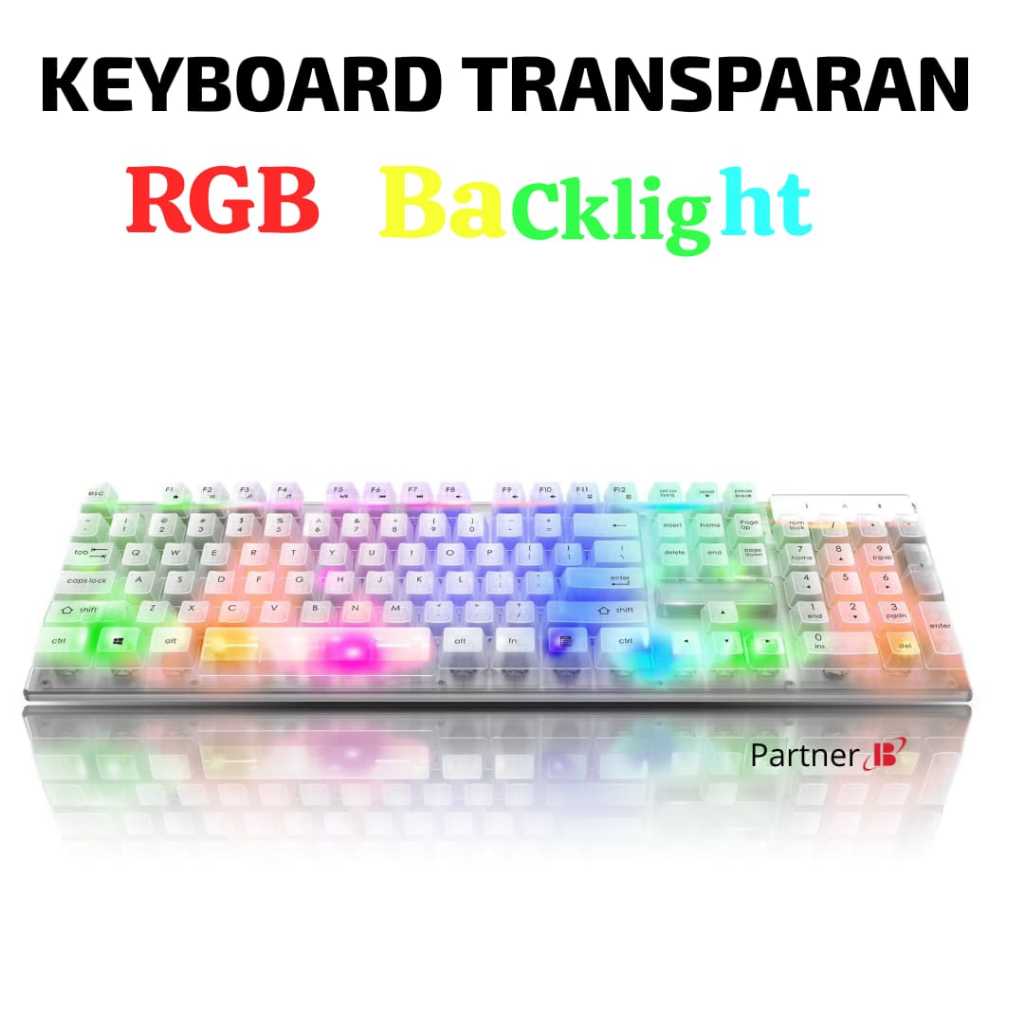 Transparent Gaming Keyboard/RGB Gaming Keyboard/Light Keyboard | Shopee ...