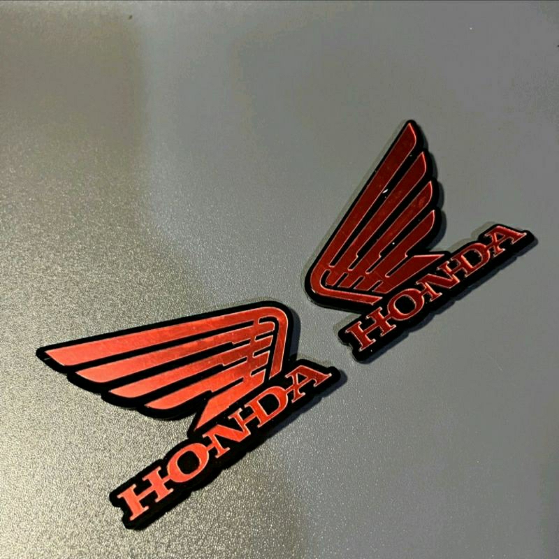 Pair of Acrylic Honda Wing Emblems/Honda Logo Acrylic Emblems | Shopee ...