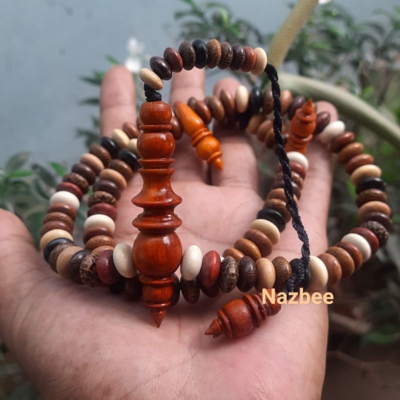 KAYU Tasbih 99 Combination of 11 Types of Flat Model Wood | Shopee Malaysia