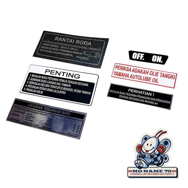 Yamaha V80 Autolube Detailed Complementary Sticker | Shopee Malaysia