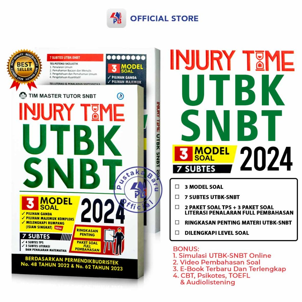 Utbk SNBT 2024 Book/Injury Time UTBK SNBT 2024 | Shopee Malaysia