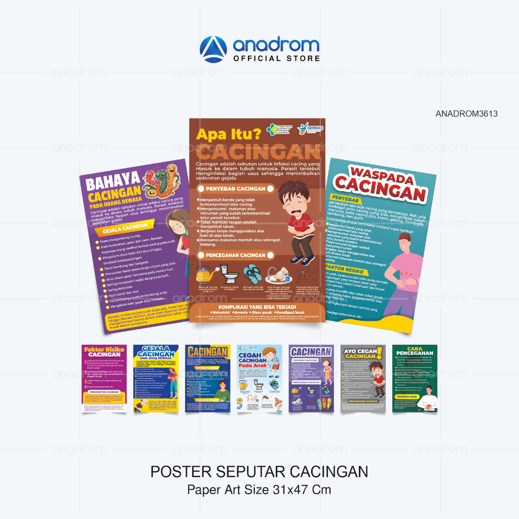 Poster Prevent Worms In Children | Poster What Is Worms | Health ...