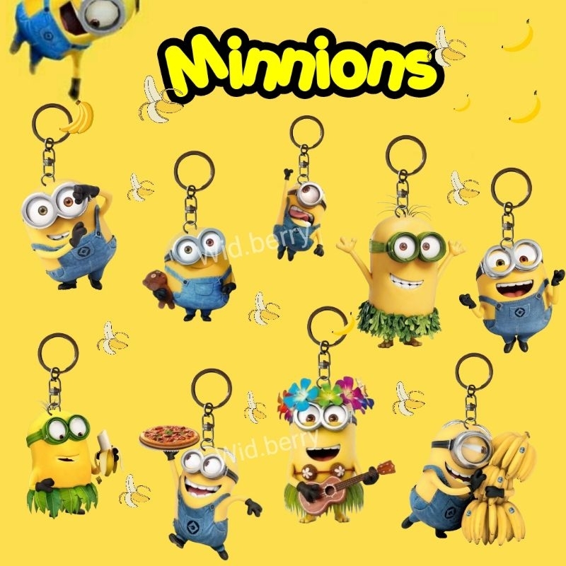 GANTUNGAN Minions Acrylic Keychain/Keychain/Ganci/Minions/Acrylic Ganci ...