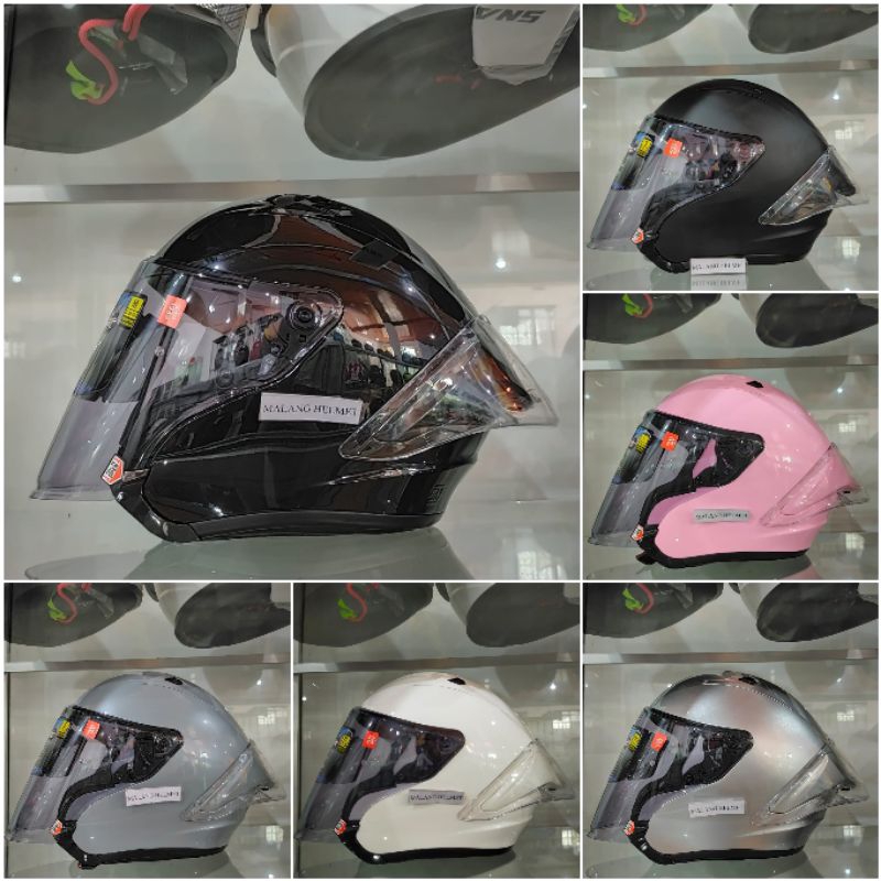 Njs Kairoz GT Solid Half Face Helmet | Shopee Malaysia