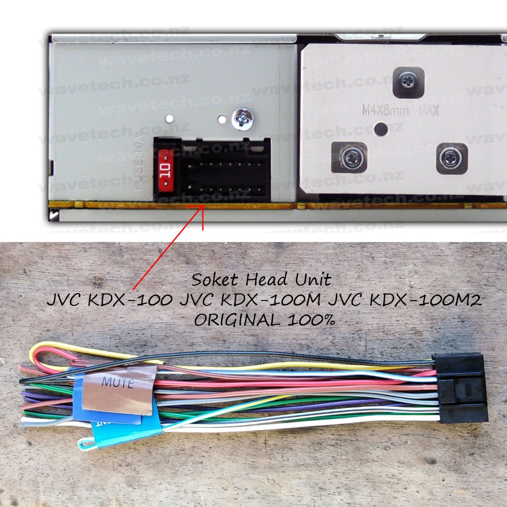 HU Cable Socket JVC KDX-100 JVC KDX-100M JVC KDX-100M2 Socket Head Unit ...