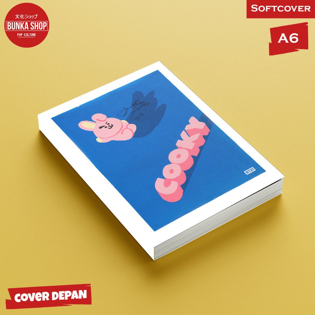 Pocket Note Kpop BT21 Cooky B Hardcover A5 Notebook Notes Agenda ...
