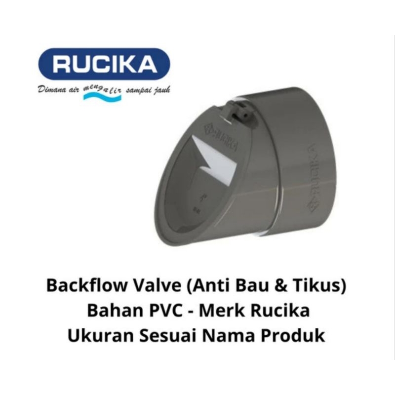 Rucika BACKFLOW VALVE 4 INCH / RUCIKA PVC VALVE 4 INCH | Shopee Malaysia