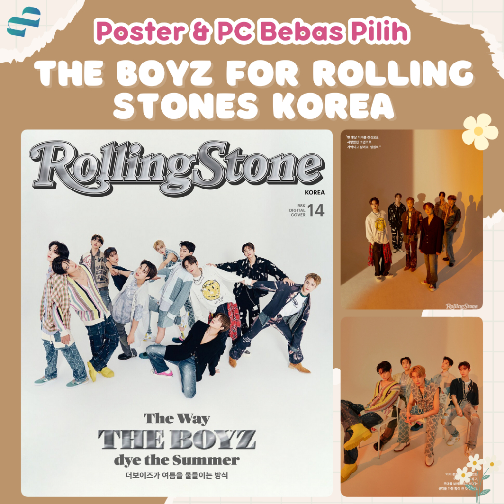 THE BOYZ Poster for Rolling Stones Korea | Kpop Poster A4 A5 A6 | Shopee Malaysia