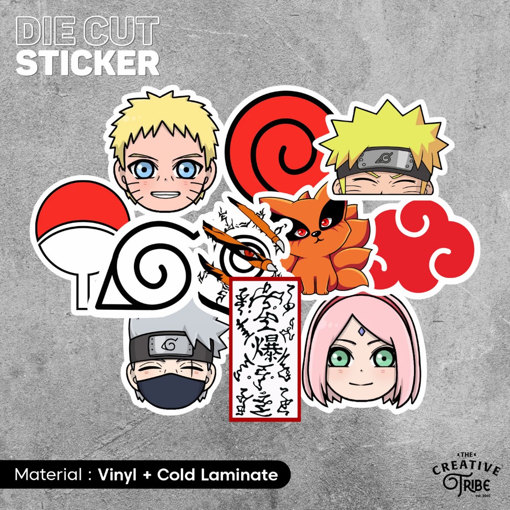 Naruto - Die Cut Vinyl Sticker - Boruto Anime Slap Bottle Car ...