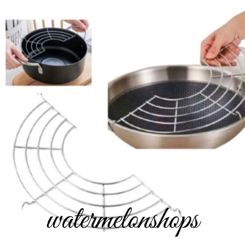 Watermelonshops Oil drain tool / 32cm pot coaster rack / Frying pan ...
