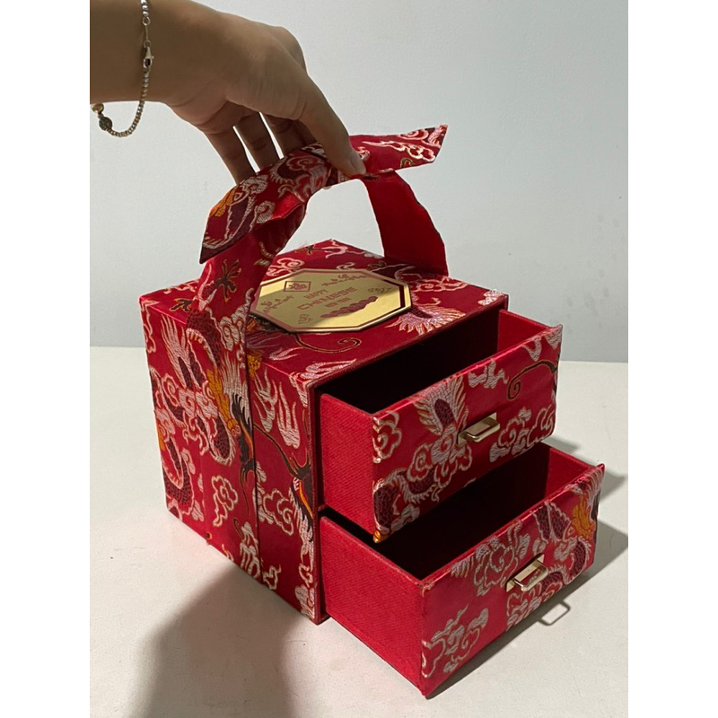 Premium Chinese New Year Cake box Can gojek Drawer 2 For 2 500 gram ...