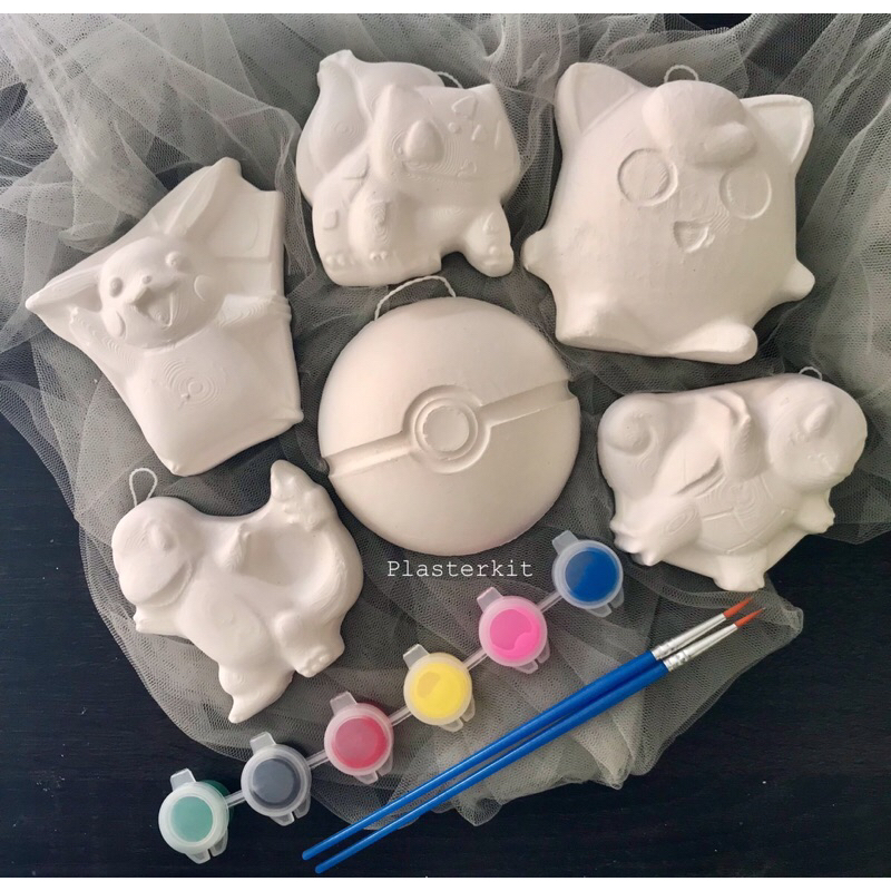 PLASTERKIT Pokemon/Pokeball/DIY Plaster/Birthday Hampers/Painting ...