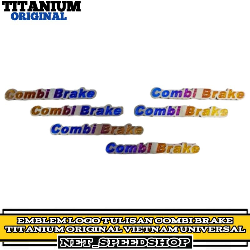 Original Vietnam Combi Brake Titanium Logo Emblem | Shopee Malaysia