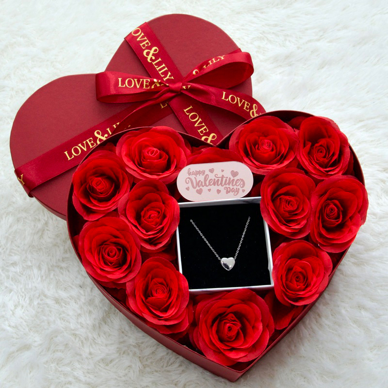 MAWAR Grateful x Love&lily - AGAPE ROSE BOX - Valentine Gift Anniv ROSE ...
