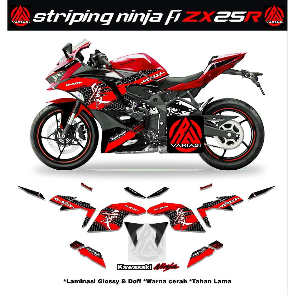 Ninja zx25r striping decal/ninja zx 25r sticker | Shopee Malaysia