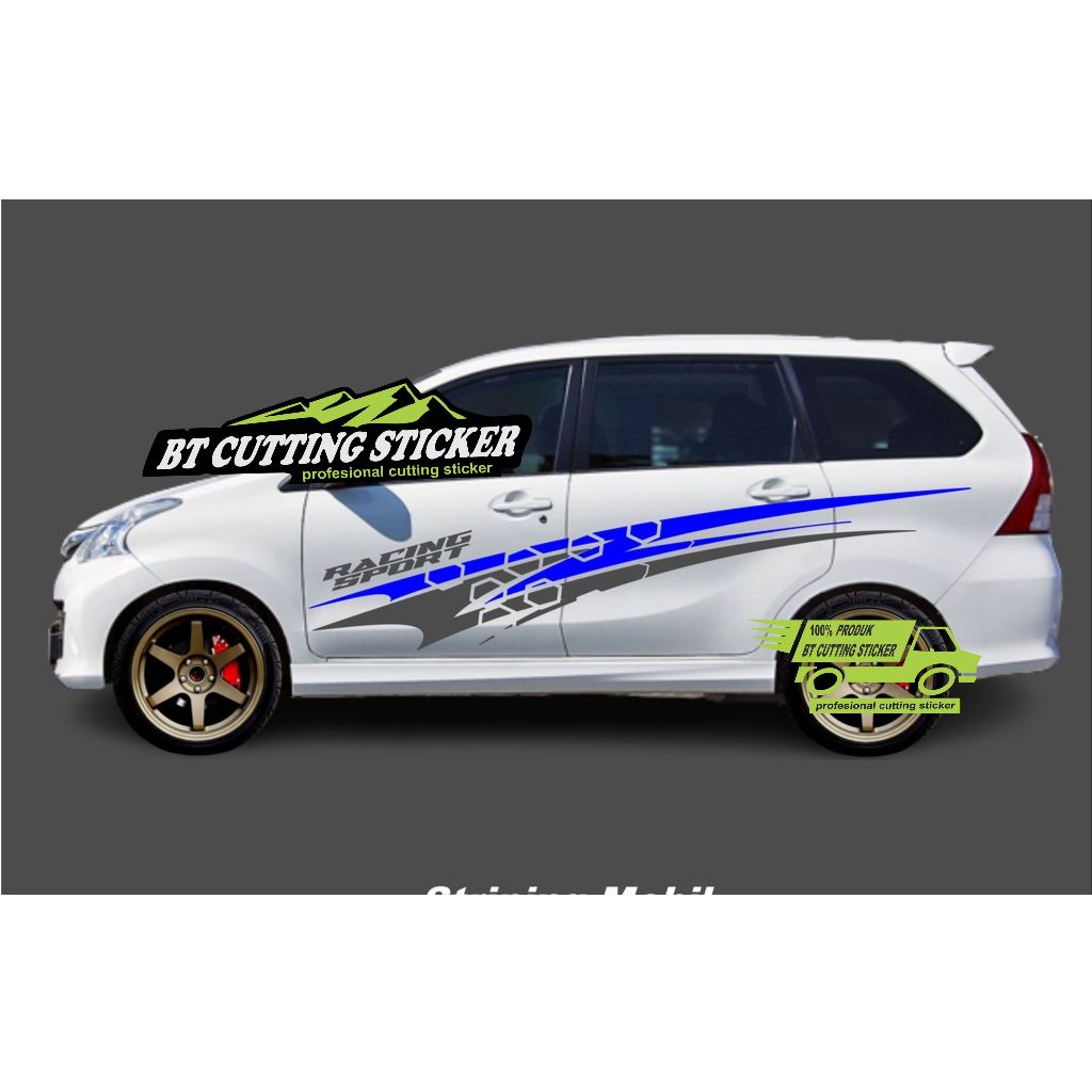 Car sticker toyota Avanza Car sticker Side Body Lis Motif Variation ...