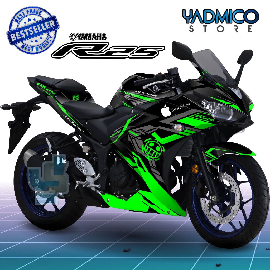 Old R25 Full Body Decal - Old R25 Full Body Motorcycle Sticker - Old ...