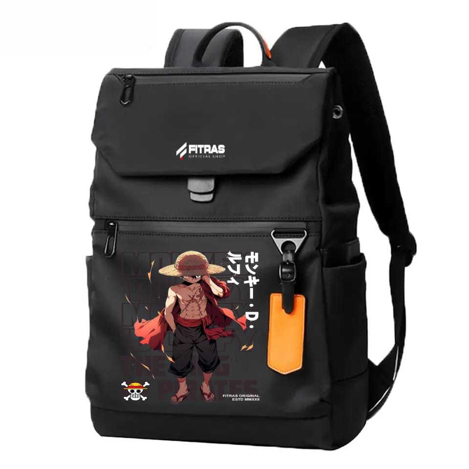 V3 - Waterproof Men's Backpack, Anime One Piece Kanji Backpack ...