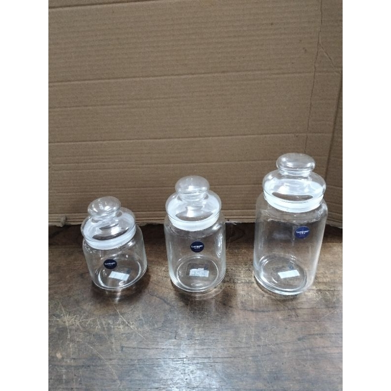 Luminarc Rondo Glass Club Jar Jars 0,5L 0,75L and 1L / Airtight Seal ...