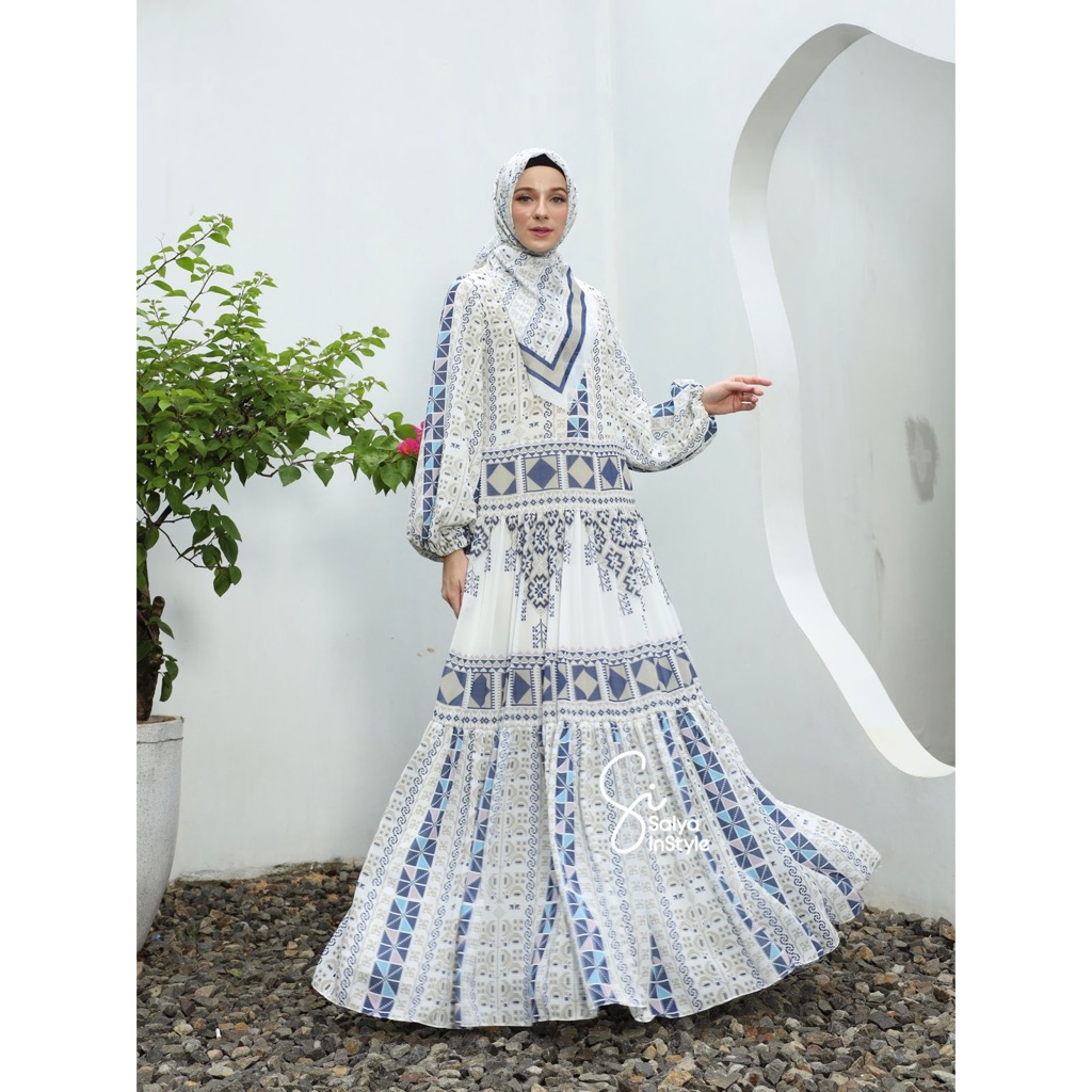 Dania SET by Salya InStyle (Dress + Hijab) | Shopee Malaysia
