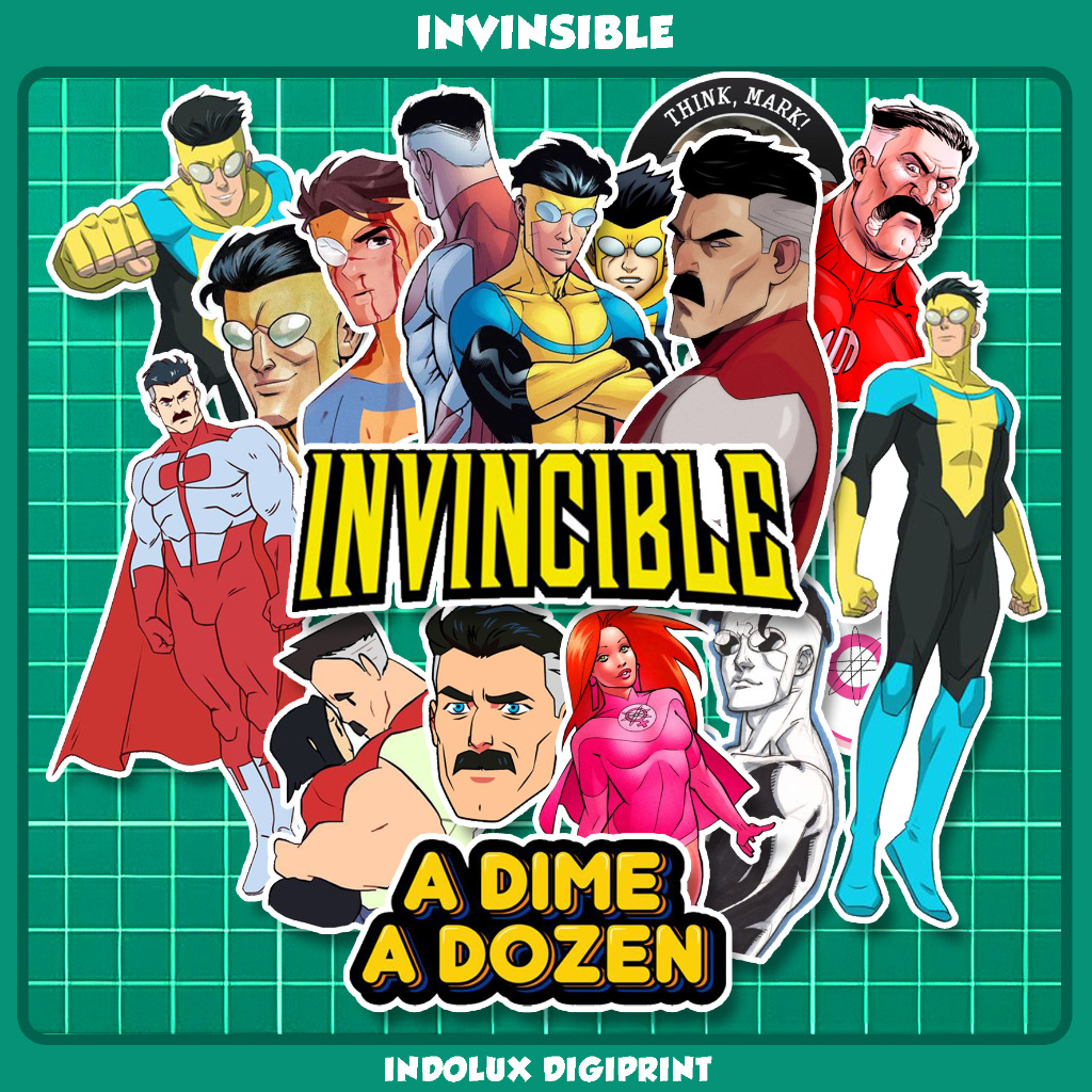 Invincible Stickers 45 Pcs Omni Man Stickers Hotstar Mark Grayson Film ...
