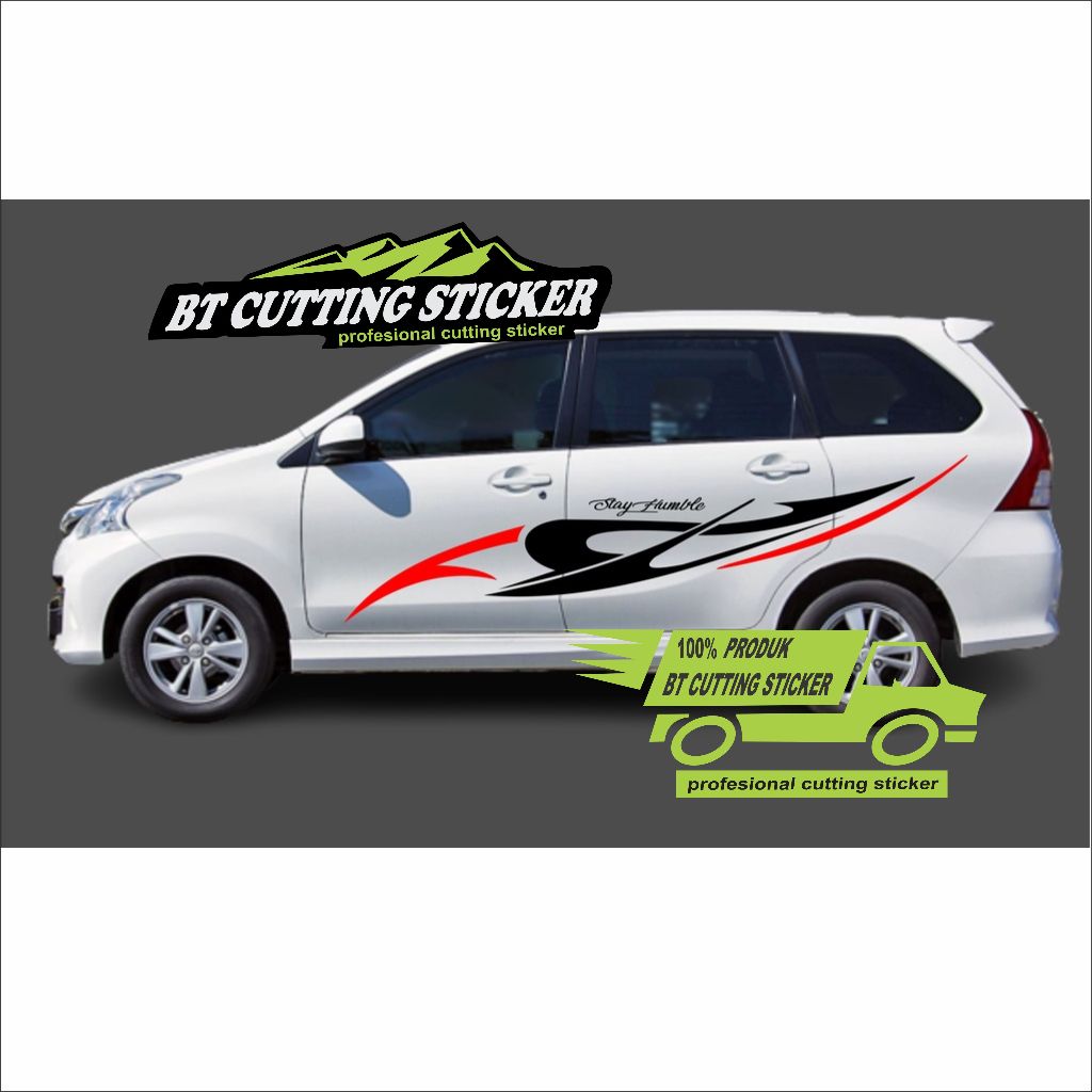 Avst Car sticker sticker toyota avanza striping body Side limited ...