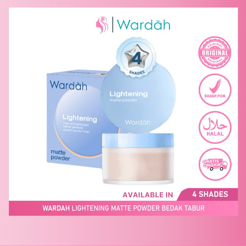 New! Wardah Lightening Matte Powder 20g - Powder With Smooth-Matte ...