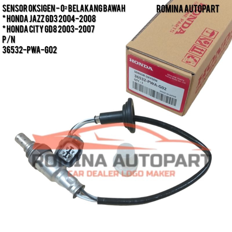 Original HONDA JAZZ GD3 IDSI VTEC 2003-2008 LOWER REAR OXYGEN SENSOR ...