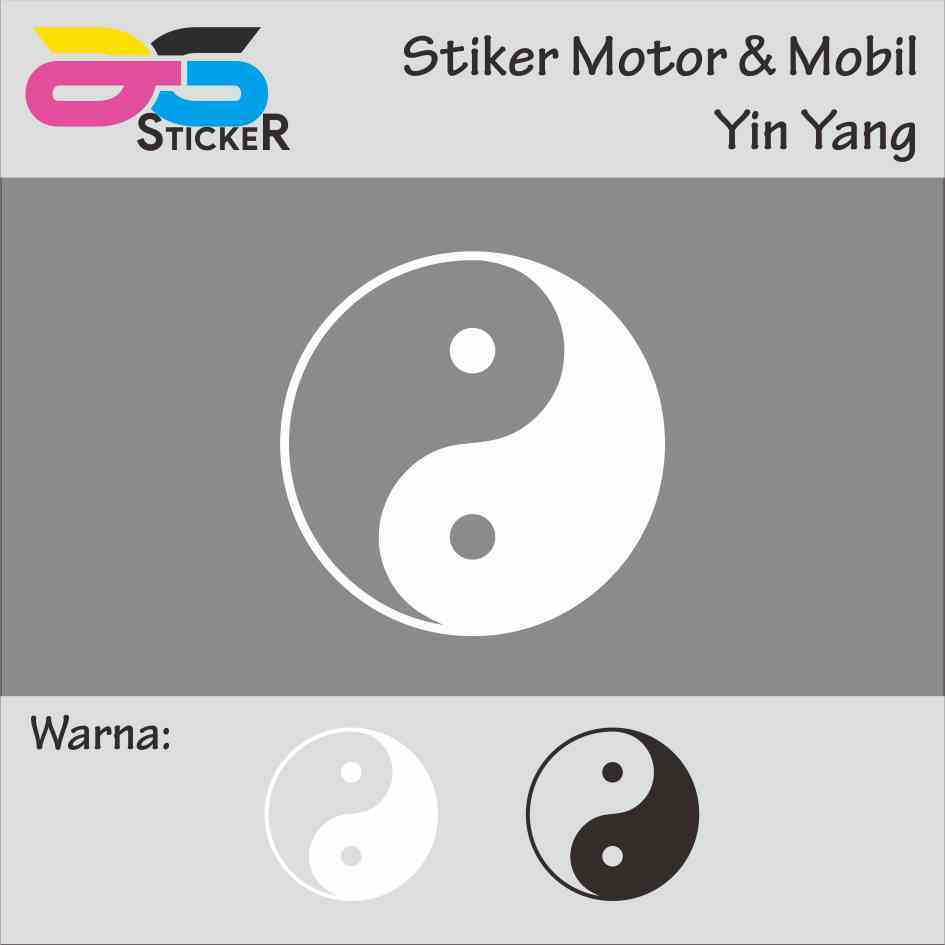 Cutting Sticker - Yin Yang Sticker | Shopee Malaysia