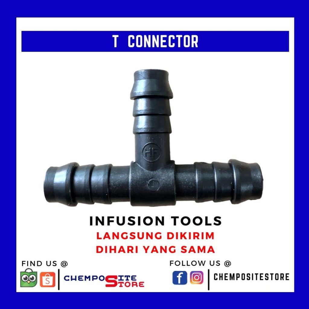 T connector - tee connector for carbon vacuum infusion process 10 pcs ...