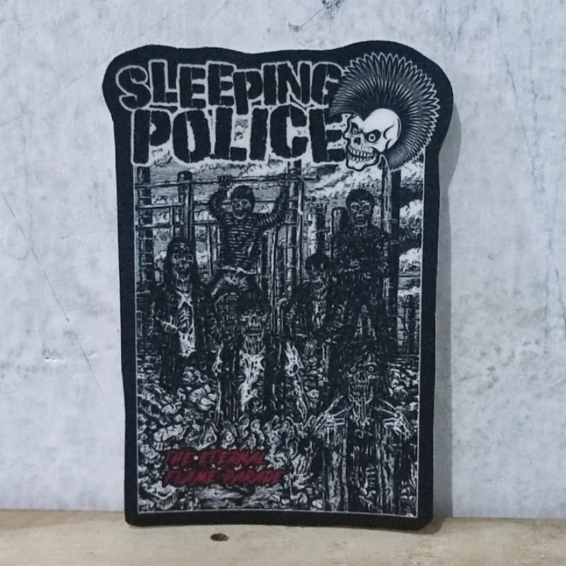 Police Punk SLEEPING Sticker (Vinyl Material) | Shopee Malaysia