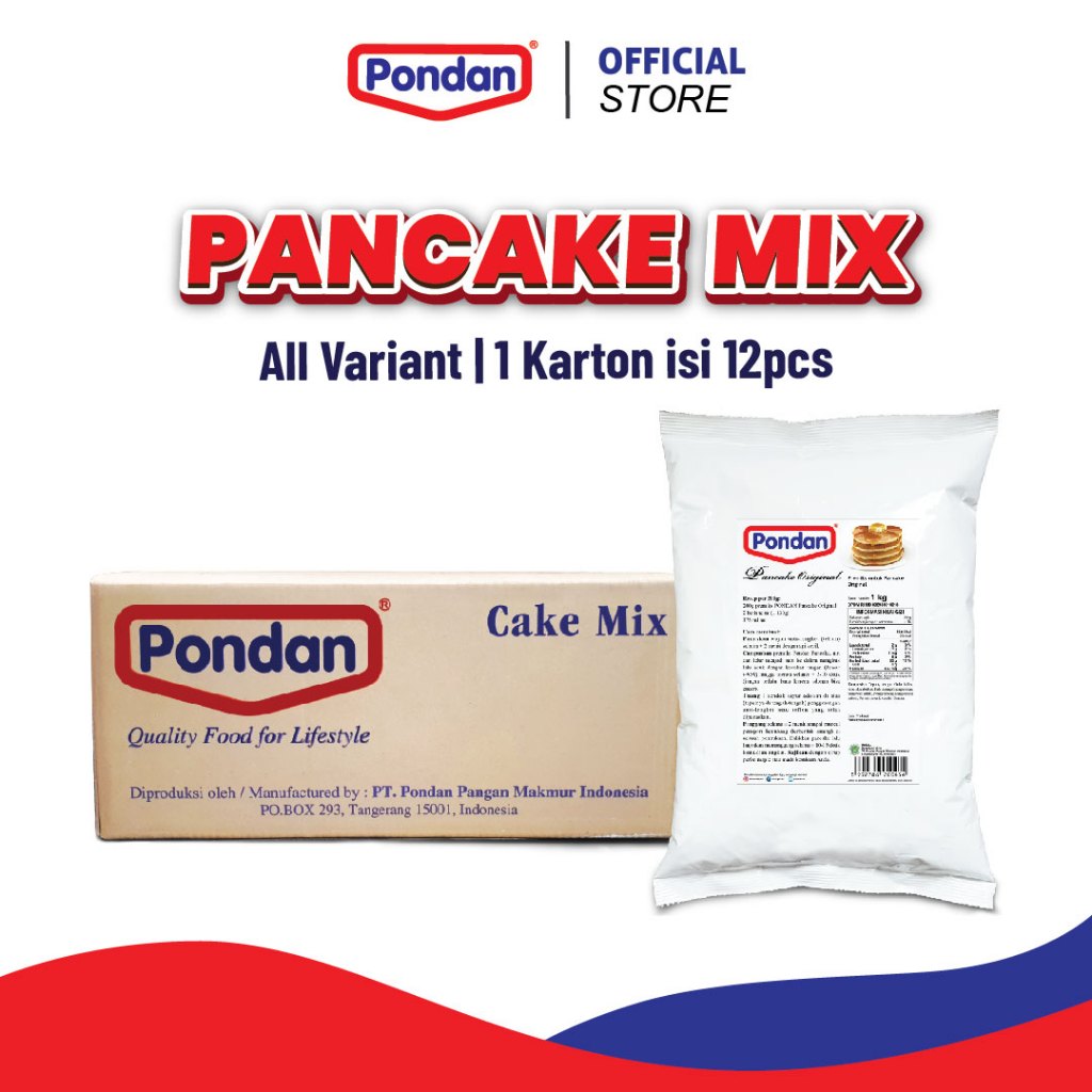 Pondan Pancake Mix 1 Kg (1 Carton) | Shopee Malaysia