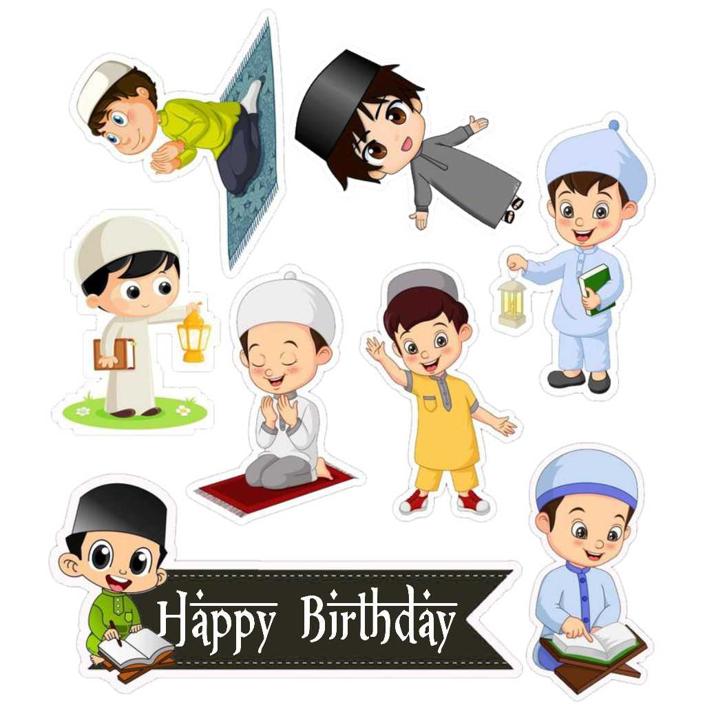Custom CAKE TOPPER Birthday Children SHOLEH SANTRI Birthday CAKE TOPPER ...