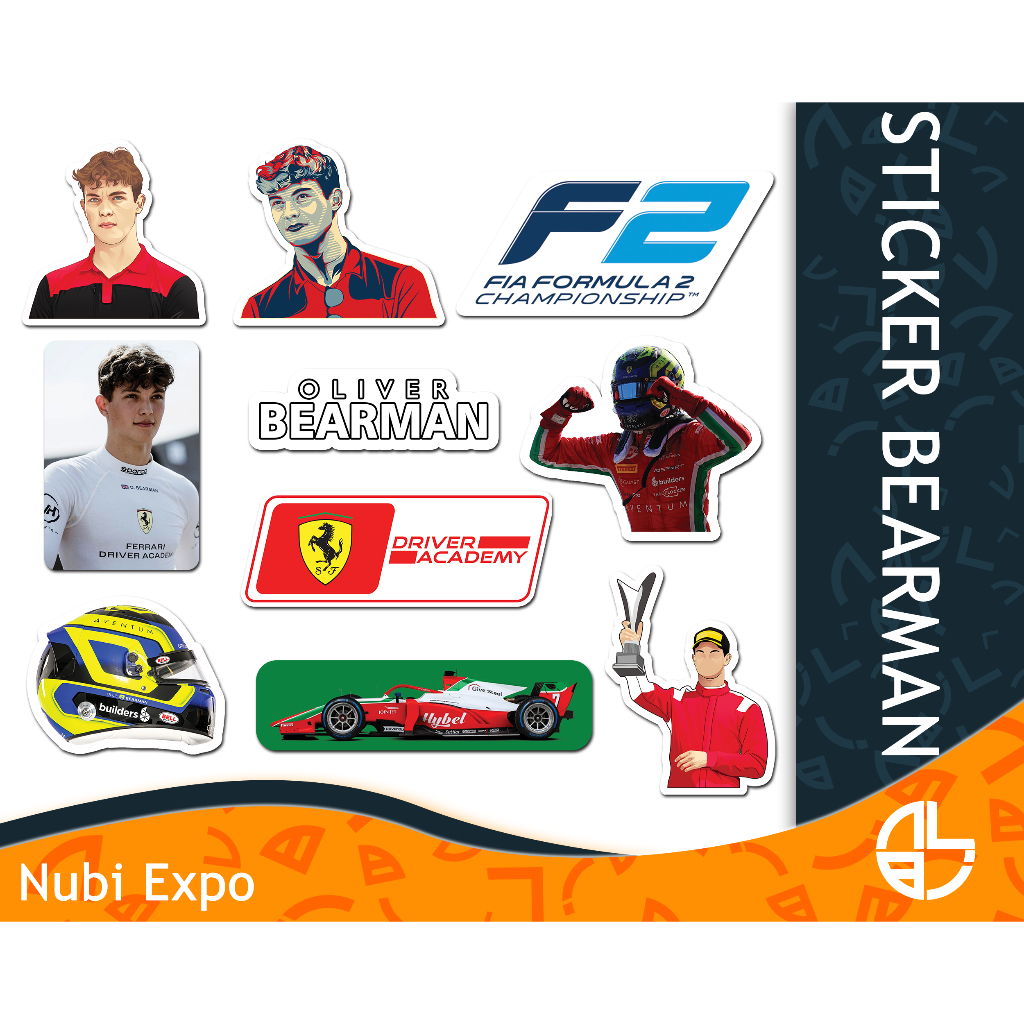 Oliver BEARMAN STICKER PACK | Sticker Pack F2 BEARMAN | Laptop Sticker ...