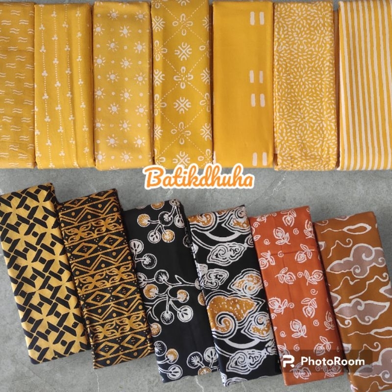 COFFEE GARUTAN CAP BATIK FABRIC ORANGE YELLOW BLACK | Shopee Malaysia