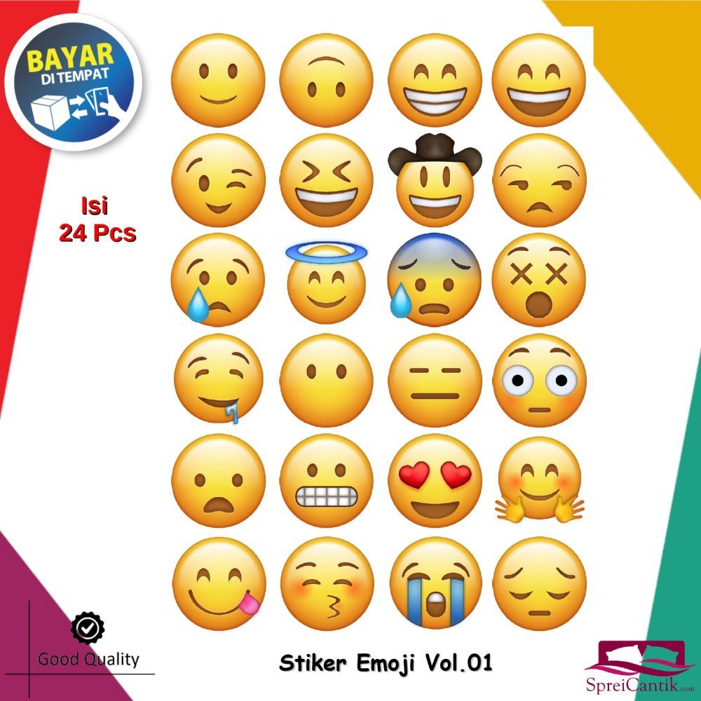 Whatsapp WA Emoticon Emoji Stickers - Motorcycle Car Helmet Laptop HP ...