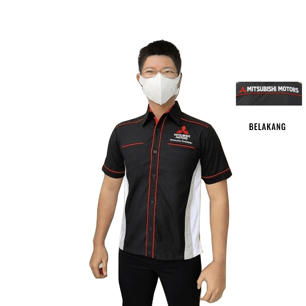 KEMEJA Office Shirt Formal Casual Work Uniform Shirt Mitsubishi Dealer ...