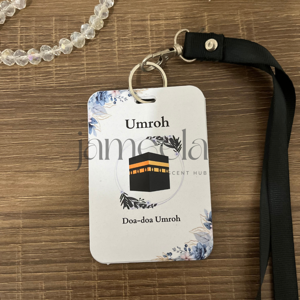 (Flower Design) Umrah Prayer Book | Mini Note Umrah Card | Flashcard ...
