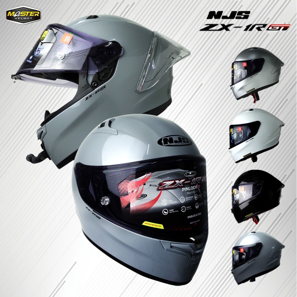 NJS ZX1R HELMET ZX-1R GT SOLID BROOKLYN AND VISTA HELMET | Shopee Malaysia