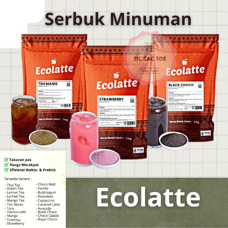 Ecolatte Drink Powder 1kg All Variants | Shopee Malaysia
