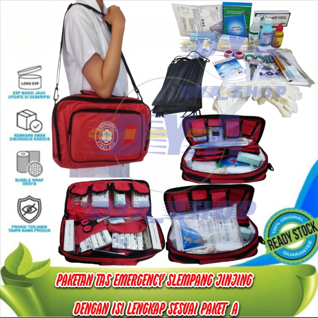 Emergency Sling Bag Package with Complete Contents According to Package ...