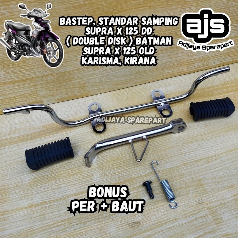Bastep Barstep Step Front Footrest Variation Honda Supra Motorcycle X 125DD Double Disk Rear ...